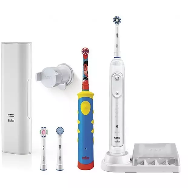 Маҷмӯи дандонҳои электрикӣ oral-b inal 8200 / D701 + Mickey D10