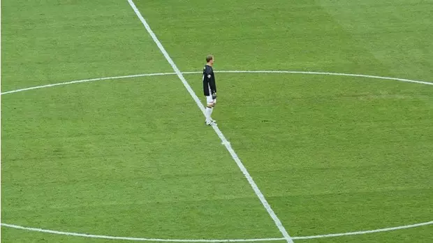 Portiere tedesco Manuel Neier, che non ha perso una sola palla nel torneo